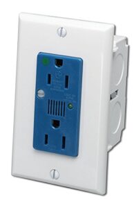 leviton 47605-acs j-box surge receptacle, blue 15amp