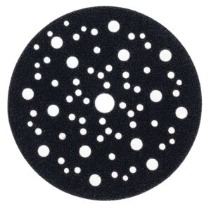 Mirka 9956 6-Inch diameter Abranet Grip Faced Pad Protector 5-Pack, Black