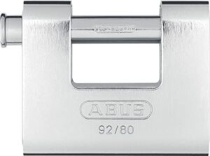 abus 92/80 kd all weather solid brass with steel jacket monoblock keyed different padlock