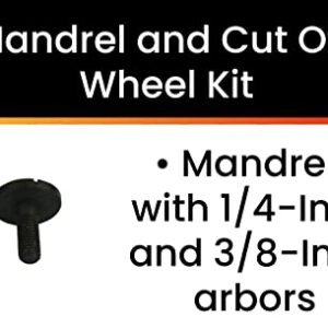 Hot Max 26182 Mandrel and Cut Off Wheel Kit, 1/4-Inch Arbors