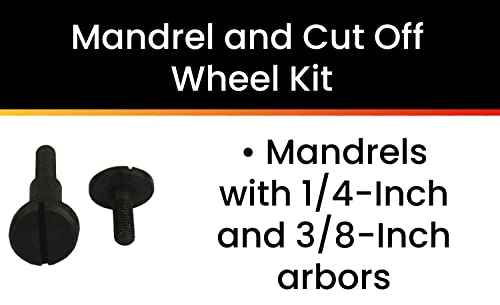 Hot Max 26182 Mandrel and Cut Off Wheel Kit, 1/4-Inch Arbors