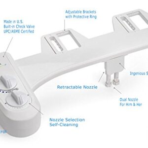 Bio Bidet ELITE 3 Bidet attachment, 17 1/4x8, White