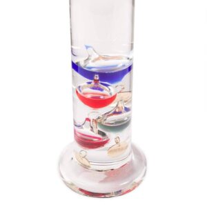 Galileo Glass Thermometer | 20-Inches Tall | Law of Physics | Indoor Room Temperature for Home House Office Desk Counter Tabletop | Holiday Gift Present