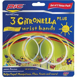 pic citronella plus wristband (3 count)