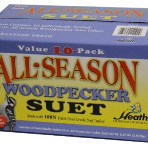 Heath Outdoor Products DD24-10 Woodpecker Suet Cake, 10 Pack