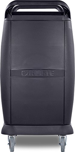 Carlisle FoodService Products Plastic Bussing Cart, 300 lb Capacity, 36.25" x 18"x 38", Black, Small