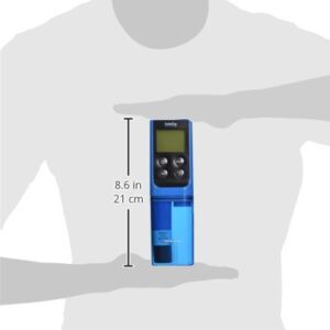 Solaxx MET01A SafeDip Digital Test Meter for pH, Chlorine, Salt and Temperature Blue