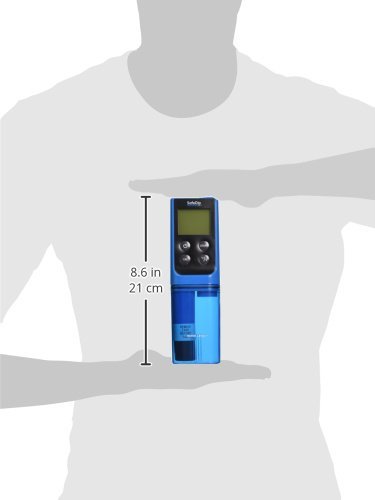 Solaxx MET01A SafeDip Digital Test Meter for pH, Chlorine, Salt and Temperature Blue