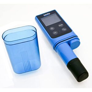 Solaxx MET01A SafeDip Digital Test Meter for pH, Chlorine, Salt and Temperature Blue