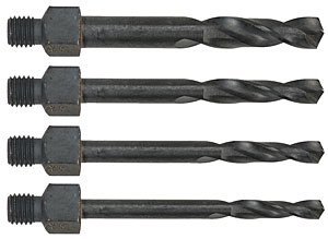 aircraft tool supply threaded drill bits #40, 30, 21, 12 (4-pack)