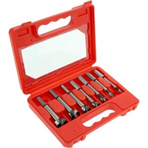 steelex d3655 forstner bit set in case, 7-piece