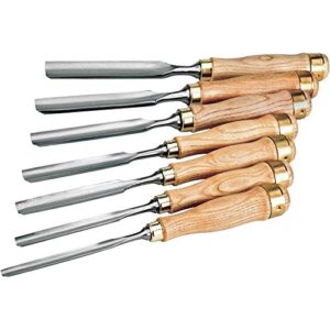 woodstock d3780 gouge chisel set, 7-piece