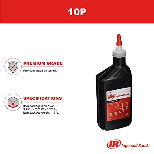 Ingersoll Rand 10P Edge Series Premium Grade Air Tool Oil, 0.5 Litre