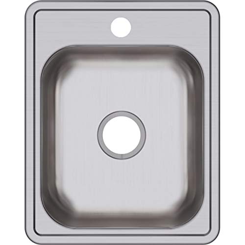 Elkay D117211 Dayton Single Bowl Drop-in Stainless Steel Bar Sink 17 x 21