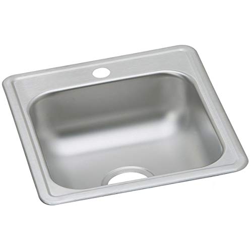 Elkay D117211 Dayton Single Bowl Drop-in Stainless Steel Bar Sink 17 x 21