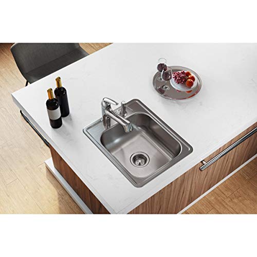 Elkay D117211 Dayton Single Bowl Drop-in Stainless Steel Bar Sink 17 x 21