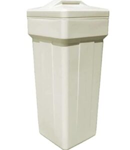 structural (bt-1434-al) 14" x 34" square brine tank almond