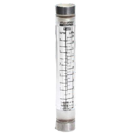 Blue And White (F-40250LN-4) 0.025 - 0.25 GPM Flow Meter; 1/4" FPT