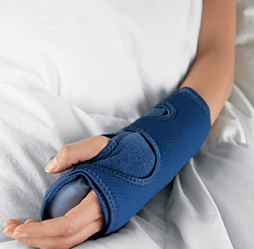 ACE Night Wrist Sleep Support, Adjustable, Blue, Helps Provide Relief from Symptoms of Carpal Tunnel Syndrome, and other Wrist Injuries