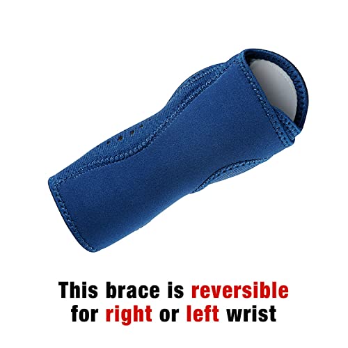 ACE Night Wrist Sleep Support, Adjustable, Blue, Helps Provide Relief from Symptoms of Carpal Tunnel Syndrome, and other Wrist Injuries