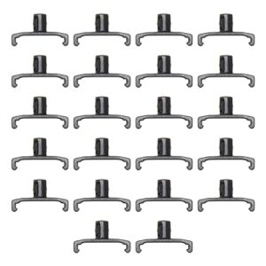 ernst 8440-black 1/4-inch dura-pro twist lock socket clips, 22-pack, black