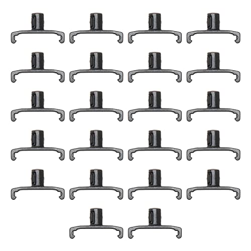 ERNST 8440-Black 1/4-Inch Dura-Pro Twist Lock Socket Clips, 22-Pack, Black