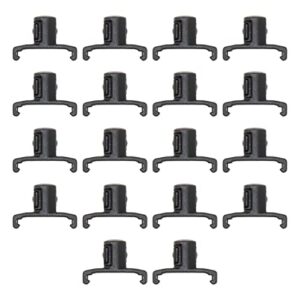 ernst manufacturing 3/8-inch dura-pro twist lock socket clips, 15-pack, black - 8441