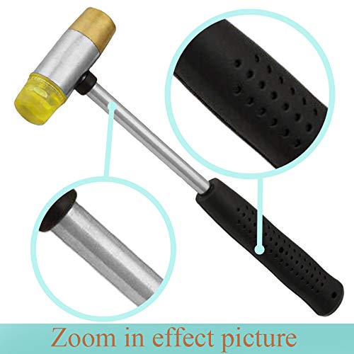 Gunsmithing Hammer with 4 Tips, Gunsmithing tools For Jewelry, Wood, Gunsmithing & Furniture Assembly – Robust & Non-Slip Steel Handle