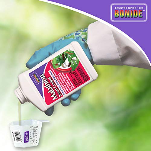 Bonide Malathion Insect Control, 8 oz Ready-to-Mix Concentrate Bug & Spider Mite Killer for Outdoor Garden Use