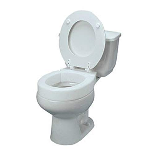 Maddak Inc. Maddak 72571-1005 Ableware Hinged Elevated Toilet Seat, Elongated, white