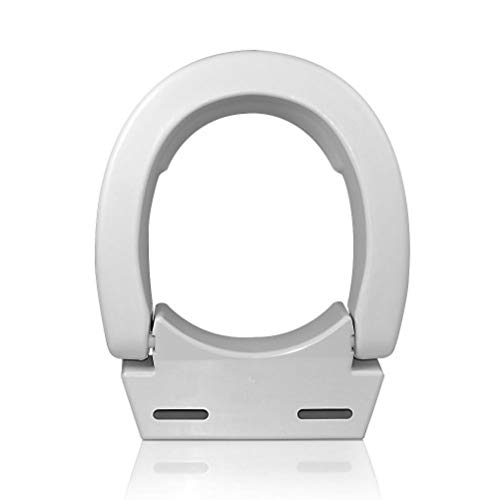 Maddak Inc. Maddak 72571-1005 Ableware Hinged Elevated Toilet Seat, Elongated, white