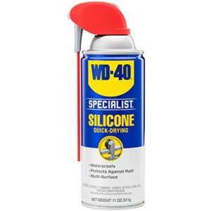 wd-40 specialist silicone lubricant with smart straw sprays 2 ways, 11 oz