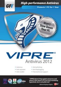 gfi software vipre av 2012 - 1pc 1 year [old version]