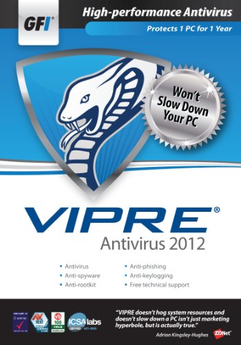 GFI Software VIPRE AV 2012 - 1PC 1 Year [Old Version]