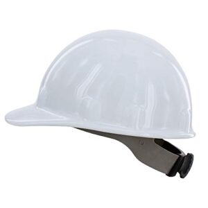 fibre-metal by honeywell e2rw01a000 supereight thermoplastic cap-style hard hat with 8-point ratchet suspension, white, medium