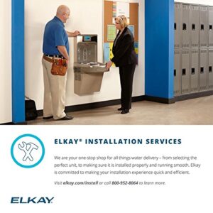 Elkay EZH2O Bottle Filling Station, & Bi-Level High Efficiency Vandal-Resistant Cooler, Filtered 8 GPH Stainless