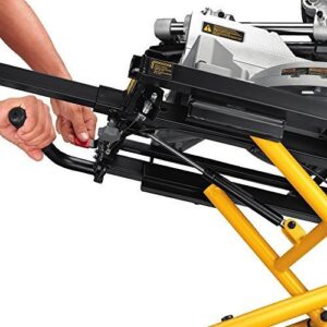 DEWALT Miter Saw Stand with Wheels, Collapsible and Portable, Holds Up to 300 lbs (DWX726)