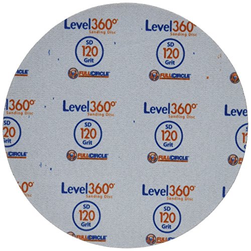 Full Circle International Inc. SD120-5 8-3/4- Level360 Sanding Disc 120 Grit for use with Radius360 sanding Tool or Drywall Power Sanding Tools, 5 Count