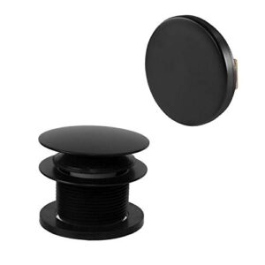 westbrass mushroom tip-toe tub trim set with floating faceplate, matte black, d398rk-62