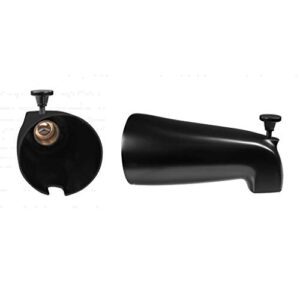 Westbrass Nose Diverter 5-1/2" Tub Spout, Matte Black, D311-62