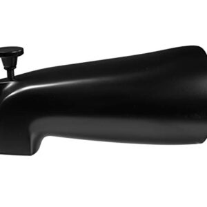 Westbrass Nose Diverter 5-1/2" Tub Spout, Matte Black, D311-62