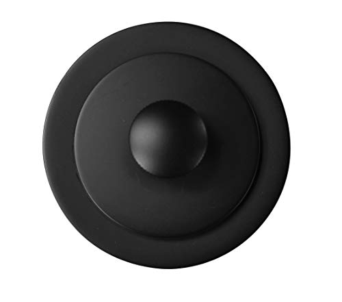 Westbrass Twist & Close Tub Trim Set with Floating Overflow Faceplate, Matte Black, D94H-62