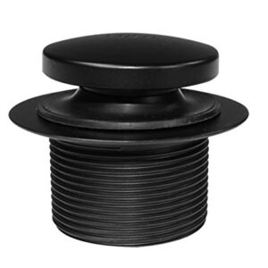 Westbrass 593144-62 Black 1-1/2" Tubular Tip Toe Bath Waste Drain Kit, Matte Black ,Pack of 1