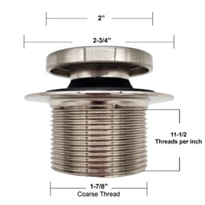 Westbrass 593244-26 White 1-1/2" Tubular Tip Toe Bath Waste Drain Kit, Polished Chrome