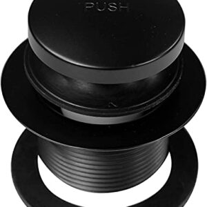 Westbrass 593244-62 White 1-1/2" Tubular Tip Toe Bath Waste Drain Kit, Matte Black, 1 Pack