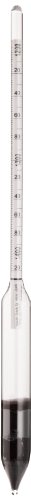 Thomas Durac Specific Gravity Plain Form Hydrometer, Heavier Than Water, 1.200 to 1.420 Range, 300mm Length