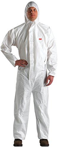 3M 4510 White Medium Polyethylene/Polypropylene Disposable General Purpose & Work Coveralls - Fits 36 to 39 in Chest - Elastic Ankles, Elastic Wrists - XL457000013 [PRICE is per EACH]