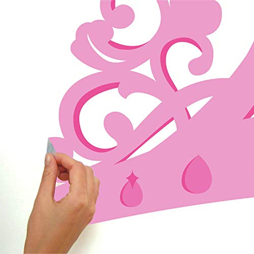 RoomMates RMK1787GM Princess Sleeps Here Peel and Stick Giant Wall Decal with Personalization , Pink