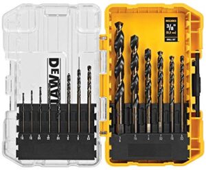 dewalt dw1162 14-piece black oxide drill bit set