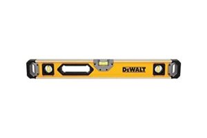 dewalt dwht4302524 inch magnetic box beam level, yellow/black, full size